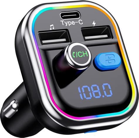 Laimicaerin Bluetooth Adapter For Car Fm Transmitter Wireless Radio Adapter Car Kit