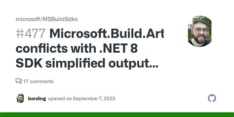 Microsoftbuildartifacts Conflicts With Net 8 Sdk Simplified Output Paths · Issue 477