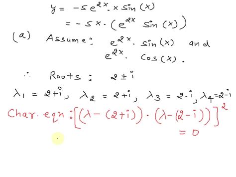 Solved Point Suppose That Fourth Order Differential Equation Has Solution 8e4xxcos X Find