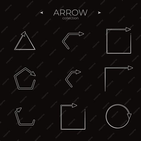 Premium Vector Line Arrow Icon Set Line Icons Collection Modern