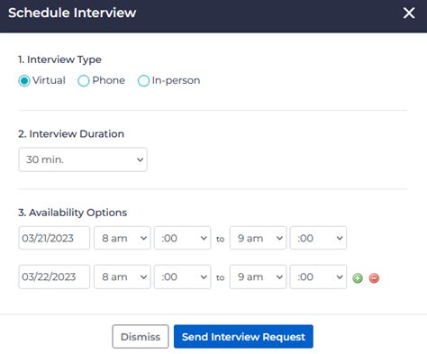 Schedule An Interview Hcm Help Center