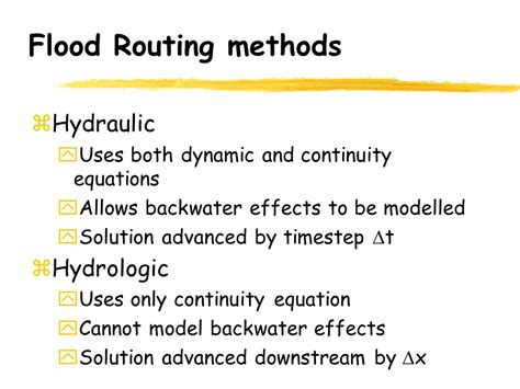 Difference Between Hydrologic And Hydraulic Routing At Star Spurlock Blog