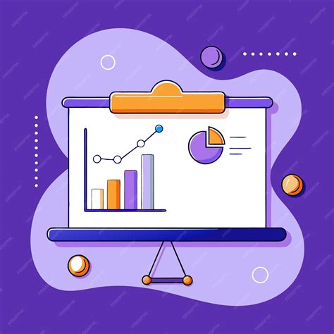 A Presentation Board Displaying Graphs And Charts For Analysis Premium Ai Generated Vector