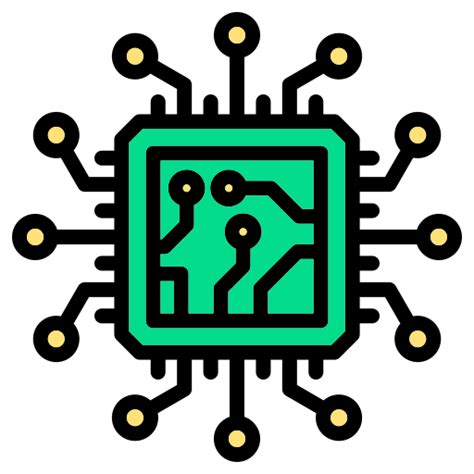 Cpu Generic Color Lineal Color Icon