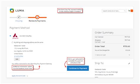 Magento Axis Payment Gateway Secure Checkout