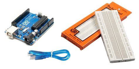 arduino uno r3 atmega328 with 804 point breadboard and usb cable combo