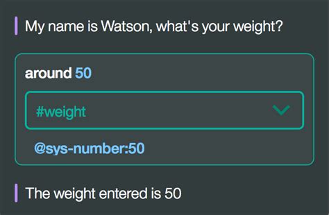 Watson Conversation Detecting Entities Within A Sentence Having Some