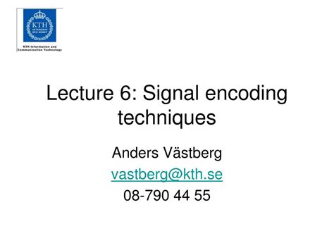 Ppt Lecture 6 Signal Encoding Techniques Powerpoint Presentation