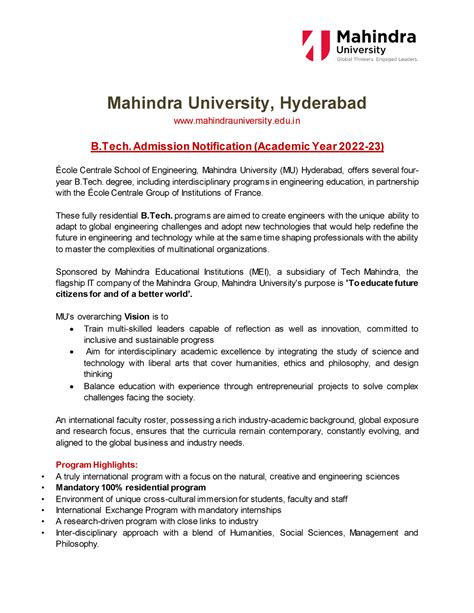 Bcl Class Maximum By Mahindra University Hyderabad