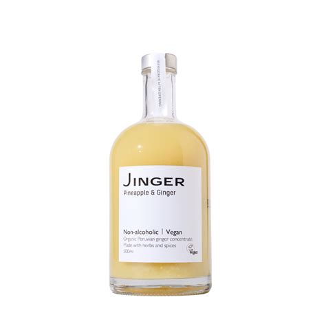 Organic Ginger And Pineapple 500ml Jinger Drinks