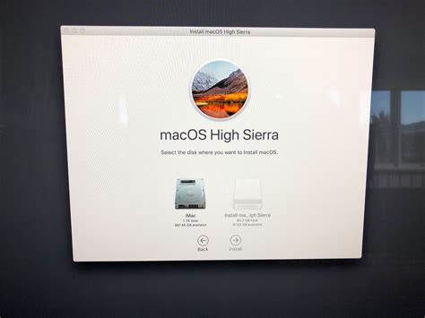 high sierra install issue cannot select disk macrumors forums