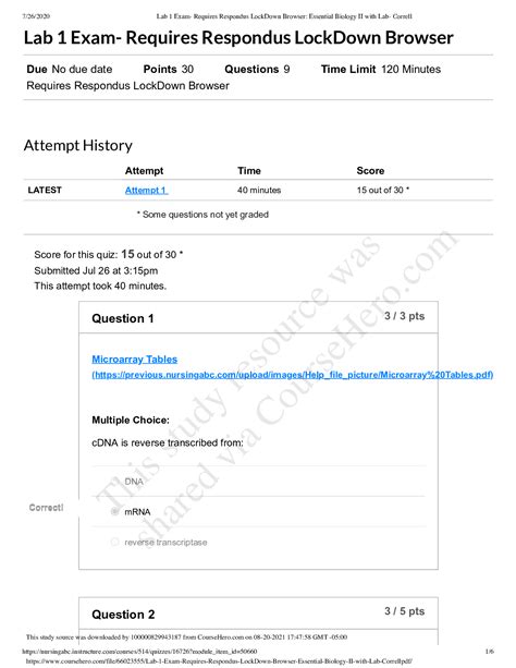 Module 8 Exam Requires Respondus Lockdown Browser Webcam