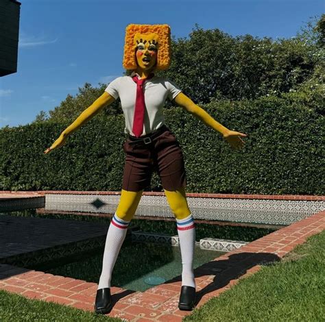 Quenlin Blackwell As Spongebob For Halloween 2024 Spongebob Costume Spongebob Halloween