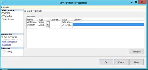 SQL Server 2012 SSIS Environment Properties Sensitive Check Box Is Not