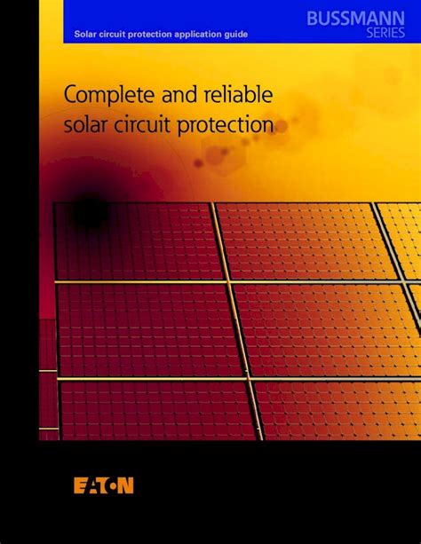Pdf Complete And Reliable Solar Circuit Protectionpv Modules Are Then