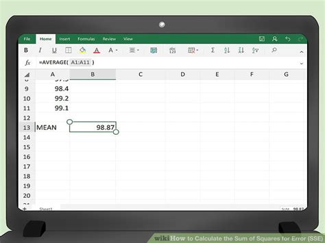 3 Ways To Calculate The Sum Of Squares For Error Sse Wikihow