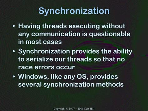 Waiting And Synchronization Ppt Download