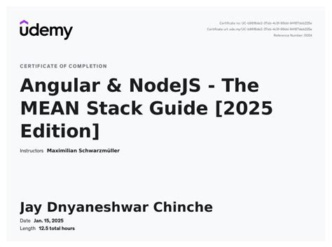 jay chinche on linkedin udemy angular nodejs meanstack