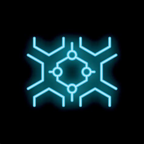 Neon Style Icon Representing Machine Learning Process 52862825 Vector