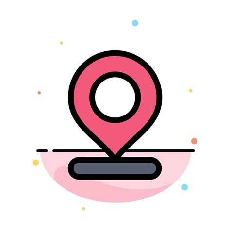 Location Map Marker Pin Abstract Flat Color Icon Template 14032232