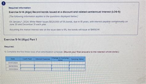 Solved Requlred Information Exerclse Algo Record Chegg Com