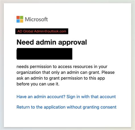 Global Admin Cannot Authorize Azure App Microsoft Qanda