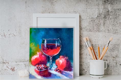 Натюрморт с гранатами Купить картину маслом в Украине