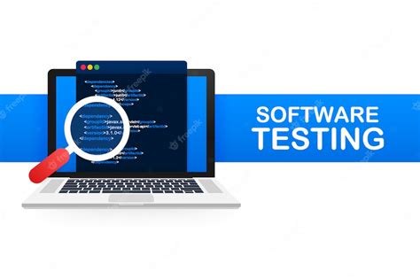 Premium Vector Software Testing Software Development Workflow Process Coding Testing Analysis