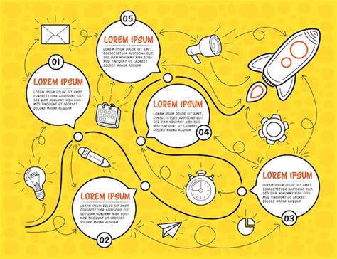 Infographic 타임 라인 배경 무료 벡터