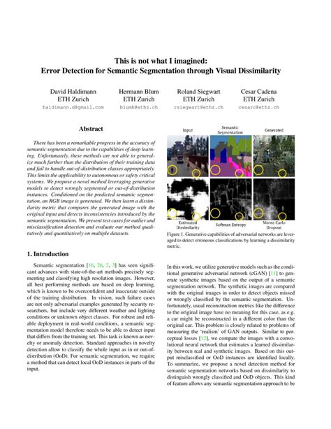 This Is Not What I Imagined Error Detection For Semantic Segmentation