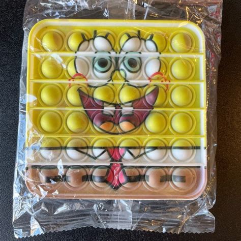 Unbranded Toys Spongebob Squarepants Fidget Pop Bubble Popper Toy