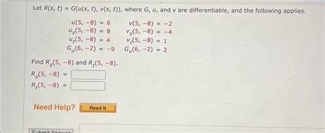 solved let r s t g u s t v s t where g u and v are