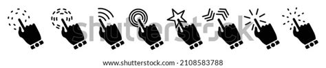 Mouse Click Cursor Collectionpointer Cursor Mouse Stock Vector Royalty