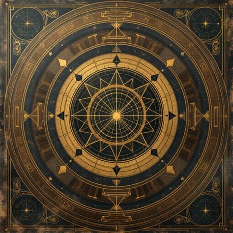 Free Celestial Compass Design Image Geometric Compass Celestial Download At Stockcake