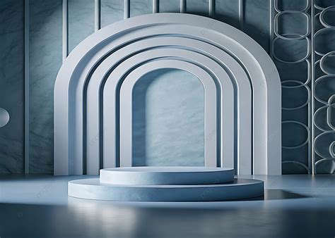 광고 템플릿을 위한 최소한의 파란색 연단의 3d 렌더링 추상 연단 파란색 배경 연단 제품 진열대 배경 일러스트 및 사진 무료 다운로드 Pngtree