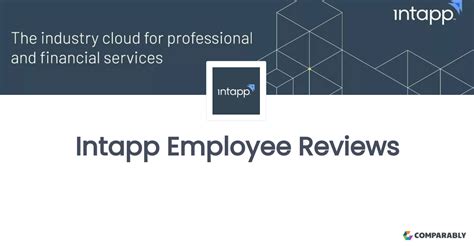 Intapp Employee Reviews Comparably