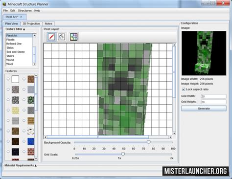 Программа Minecraft Structure Planner для Майнкрафт
