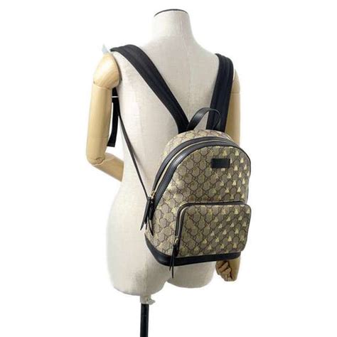 Gucci Bags Gucci Gg Supreme Bee Backpack Black Poshmark