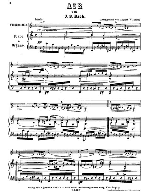 Orchestral Suite No3 In D Major Bwv 1068 Bach Johann Sebastian