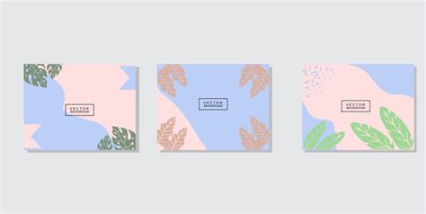 Modern Abstract Covers Set Minimal Covers Design Colorful Geometric Background Vector