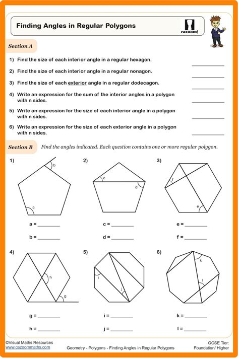 Finding Angles In Regular Polygons In 2024 Regular Polygon Math