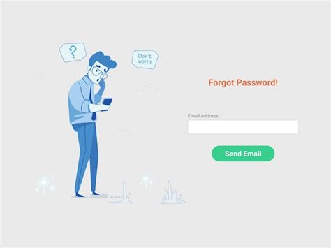 Premium Vector Forgot Password Illustration