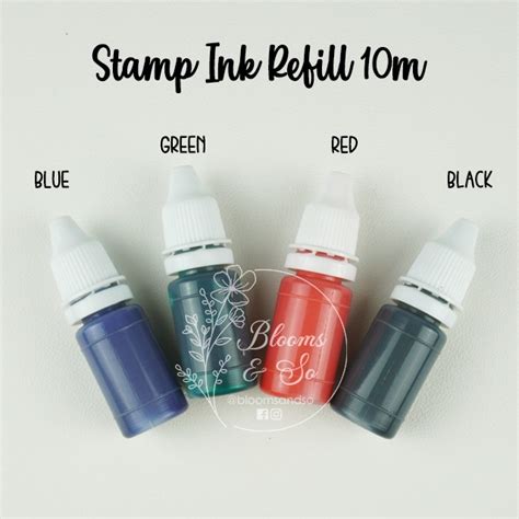 Stamp Ink Refil 10ml For Paper Shopee Philippines