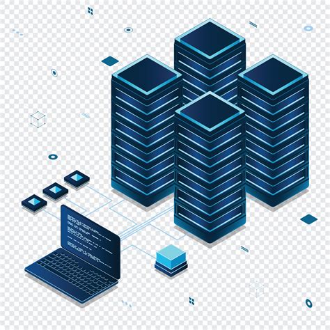 Database Servers Server Room Data Center Hosting Server Isometric Isometric Illustration