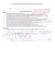 Solution Set To Sem Final Review Part Current Electricity Pdf Solution Set For Semester