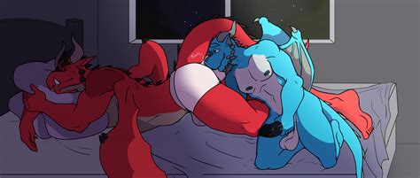 Rule 34 Anthro Ass Balls Bed Bedroom Bulge Butt Sniffing Clothed Clothing Dragon Duo Eye Roll