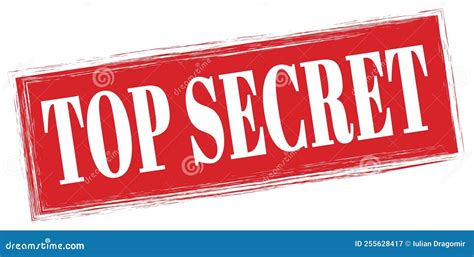 Top Secret Text Written On Red Stamp Sign Stock Illustration