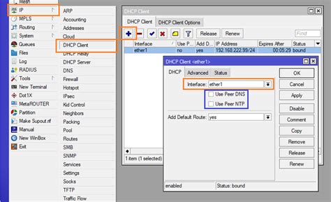 Article วิธีการตั้งค่า Wan บน Mikrotik สำหรับ Dhcp Client Mode