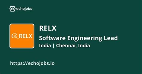 Relx Is Hiring Software Engineering Lead India Chennai India Net Rdotnetjob