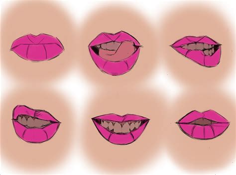 How To Draw Different Lips